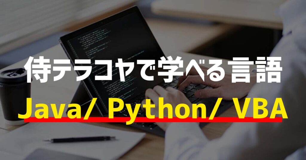 侍テラコヤで学べる言語は？【Java・Python・VBAでもOK】 | フリーランス大学